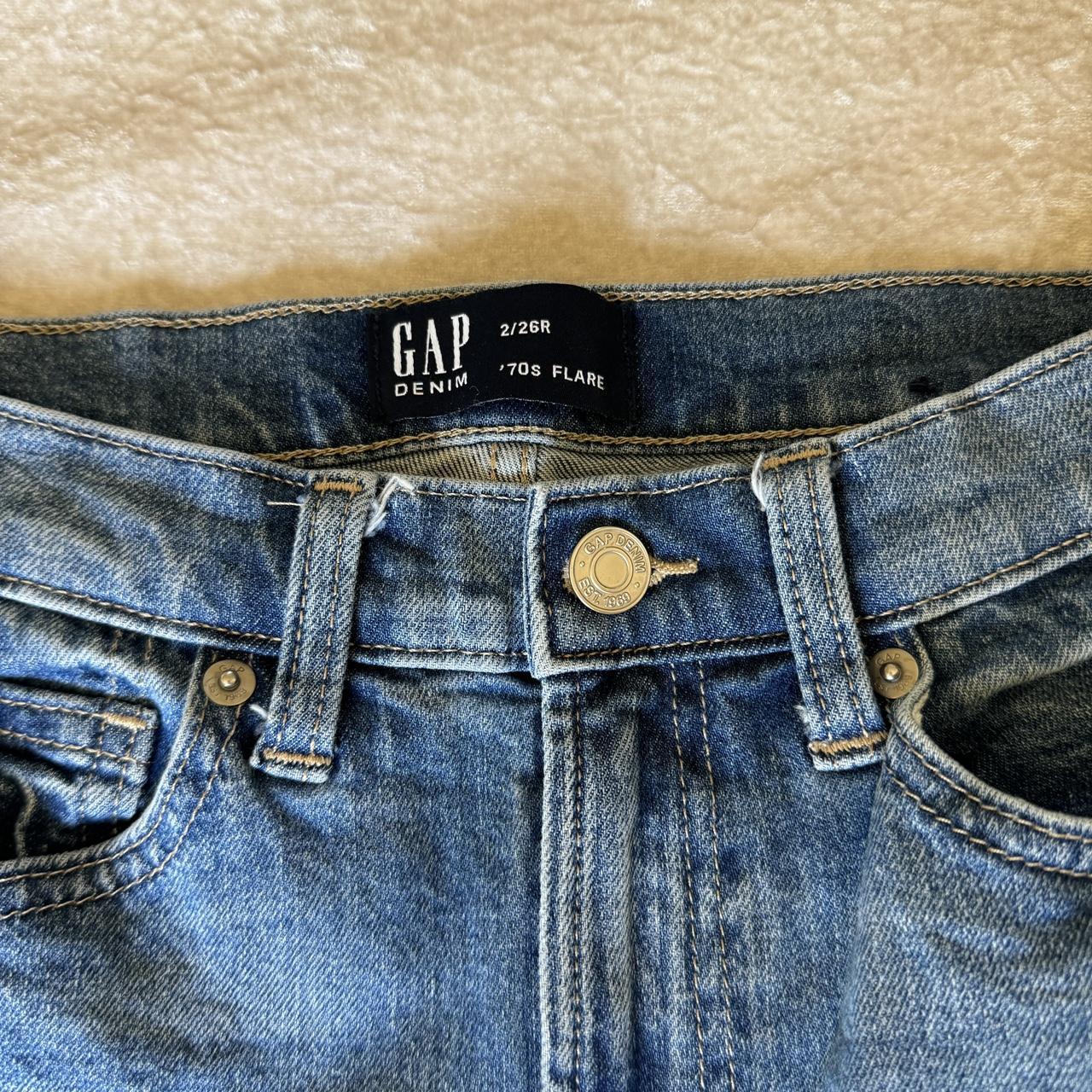 high rise 70s flare GAP jeans - Depop