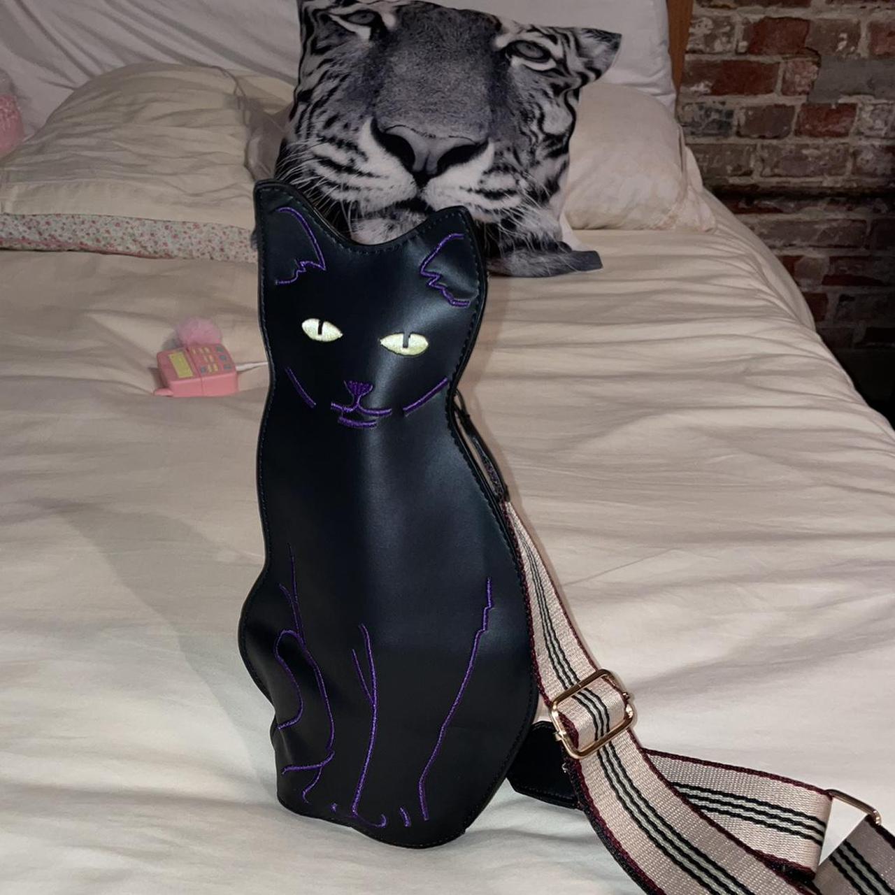 Black Cat Strap Back: new, I love this bag, it fits... - Depop