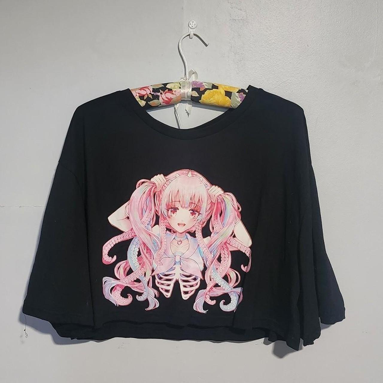 Shein X 3liemarie Anime Figure Graphic Drop Shoulder... | Depop