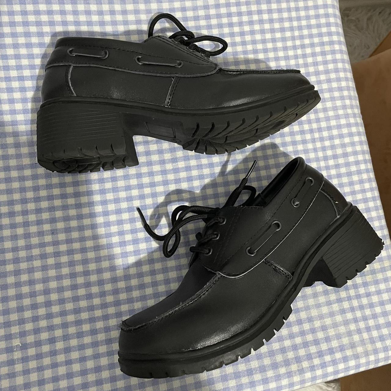 🌀 heeled doc-style shoes, featuring the coolest... - Depop