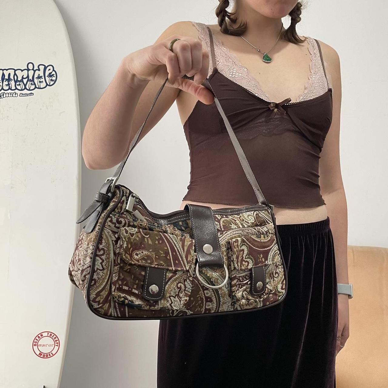 🌀 y2k cargo handbag, featuring two big cargo pockets... - Depop