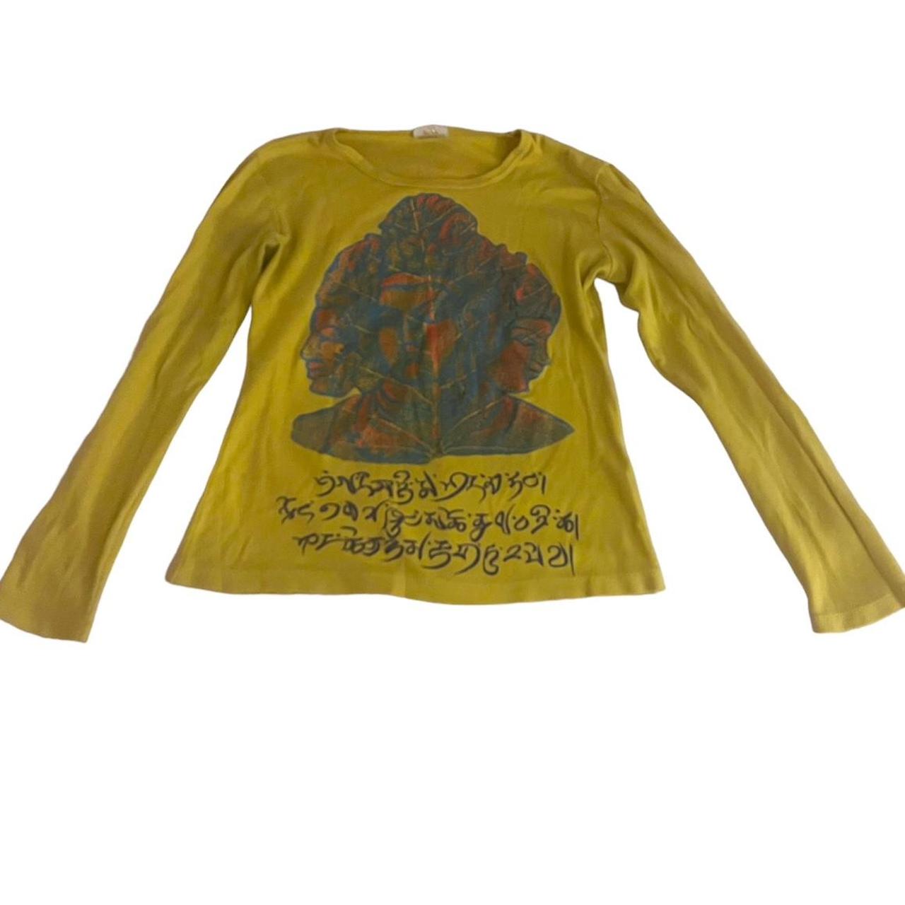Hysteric Glamour Women's Yellow T-shirt | Depop