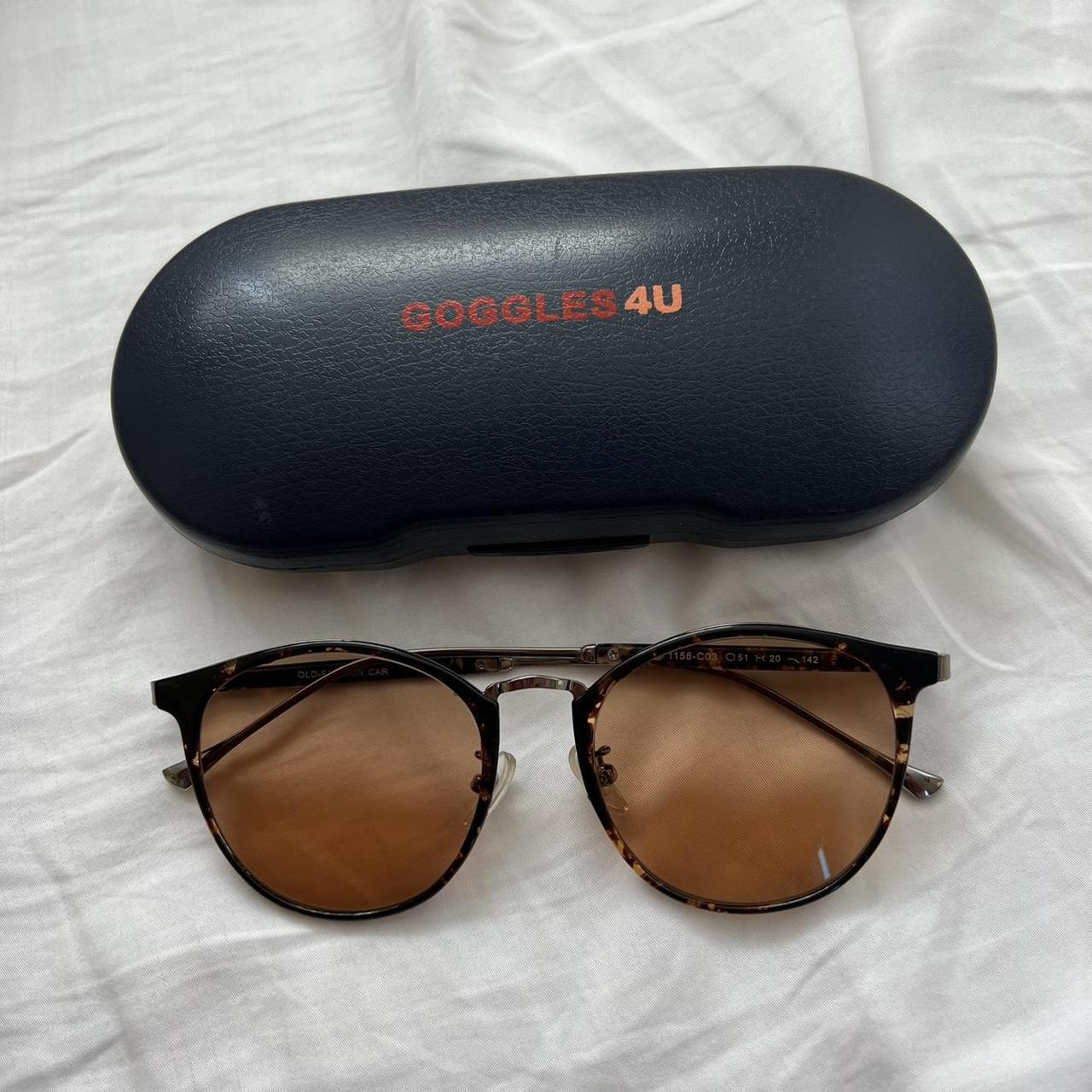 Brown tortoise sunglasses from Goggles 4 u Comes... - Depop