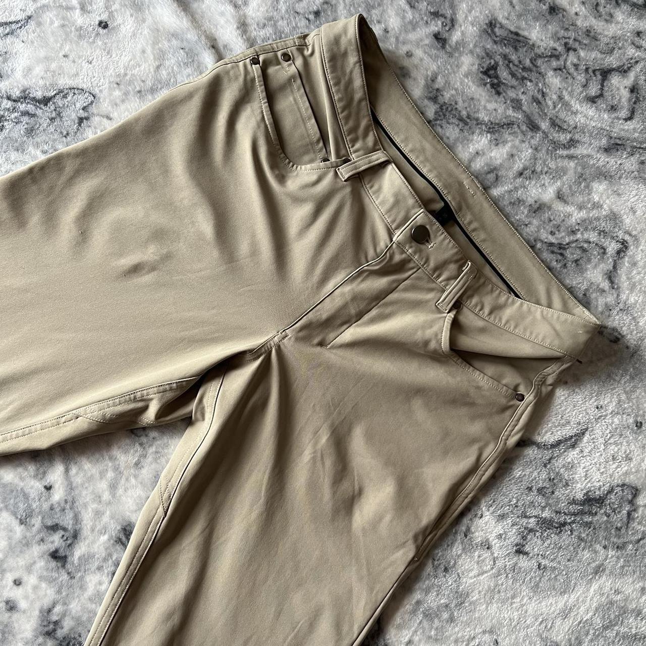 Lululemon Mens Athletic Beige Stone ABC Polyester... - Depop