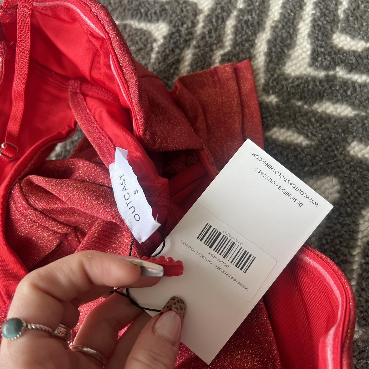 Outcast clothing brand new red dress New with... - Depop
