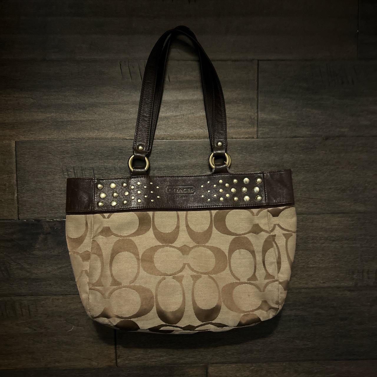 vintage authentic coach purse, super cute and very... - Depop