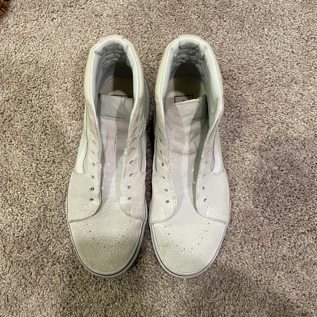 Light Green High Top Vans Worn once Women’s 7 - Depop