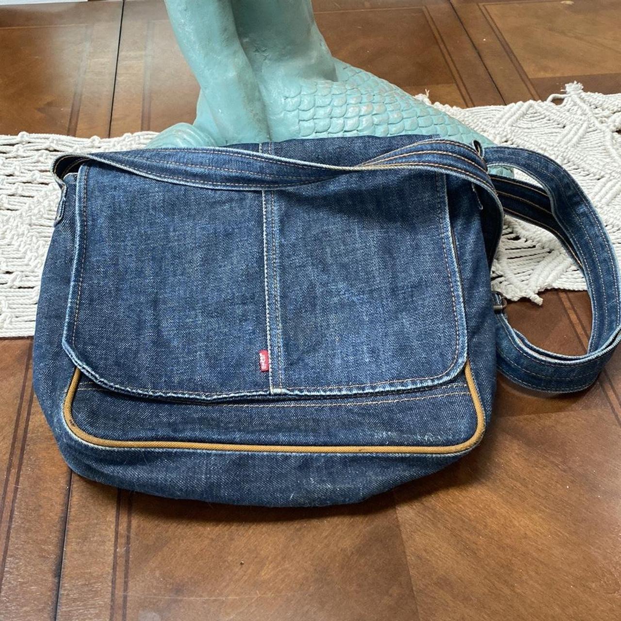 Levi’s denim purse. 11x13. Small mark inside at very... - Depop