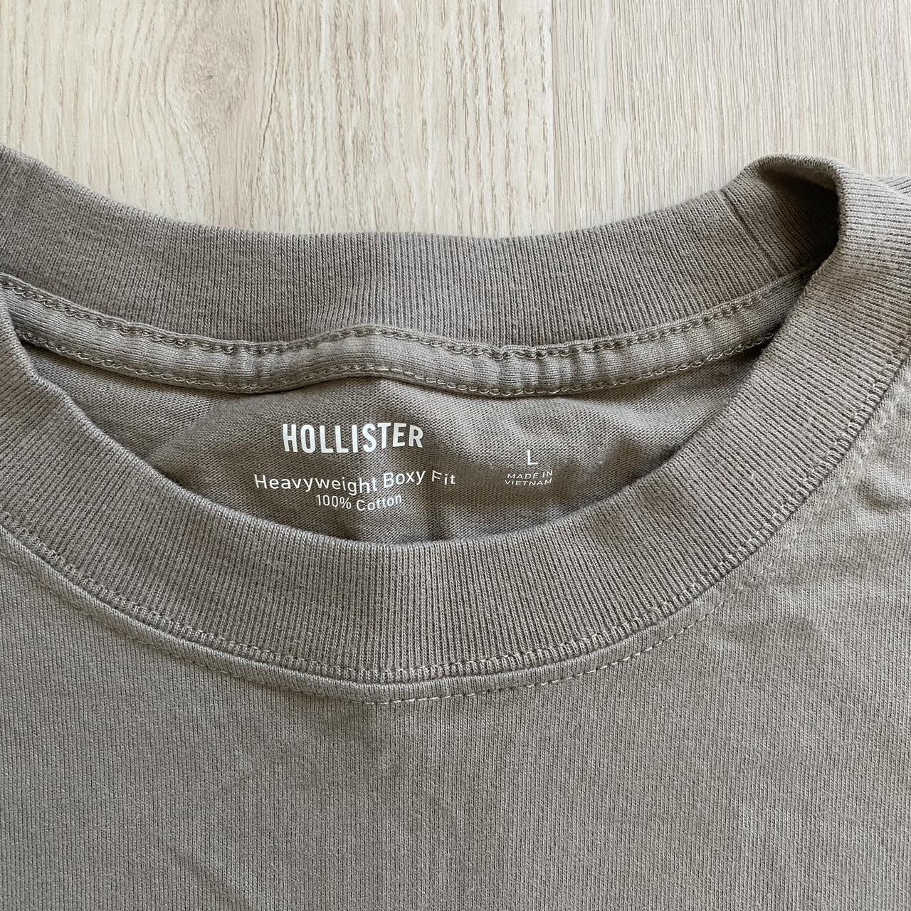 Men’s Plain Boxy Heavyweight Crew T-Shirt by... | Depop
