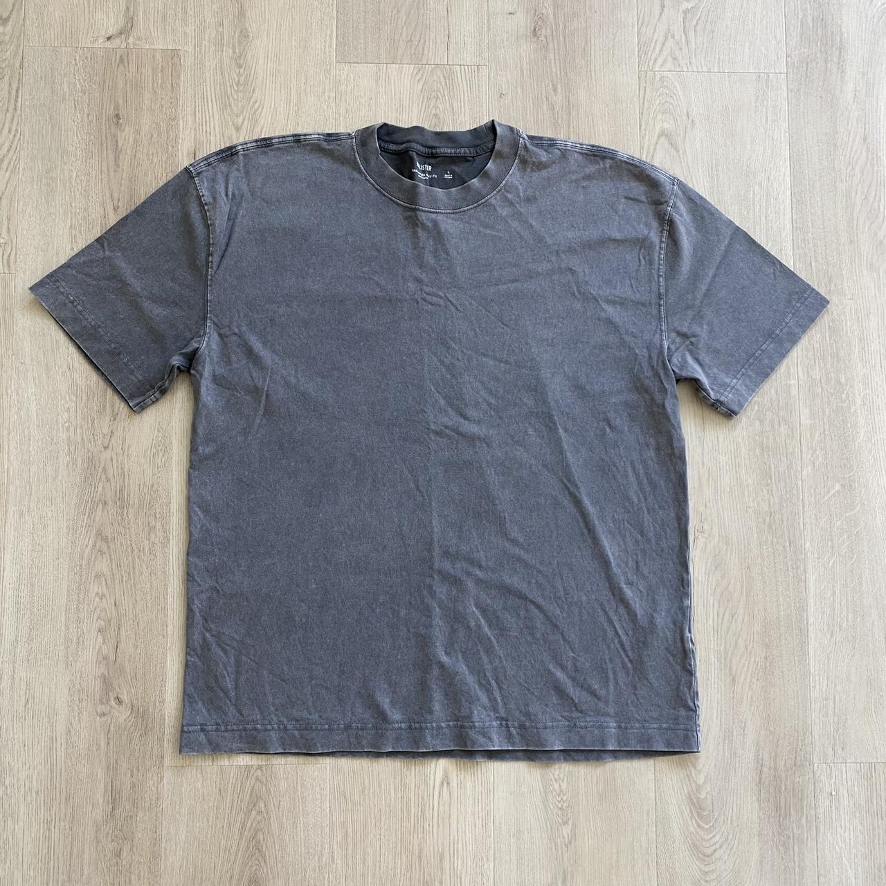 Men’s Plain Boxy Heavyweight Crew T-Shirt by... | Depop