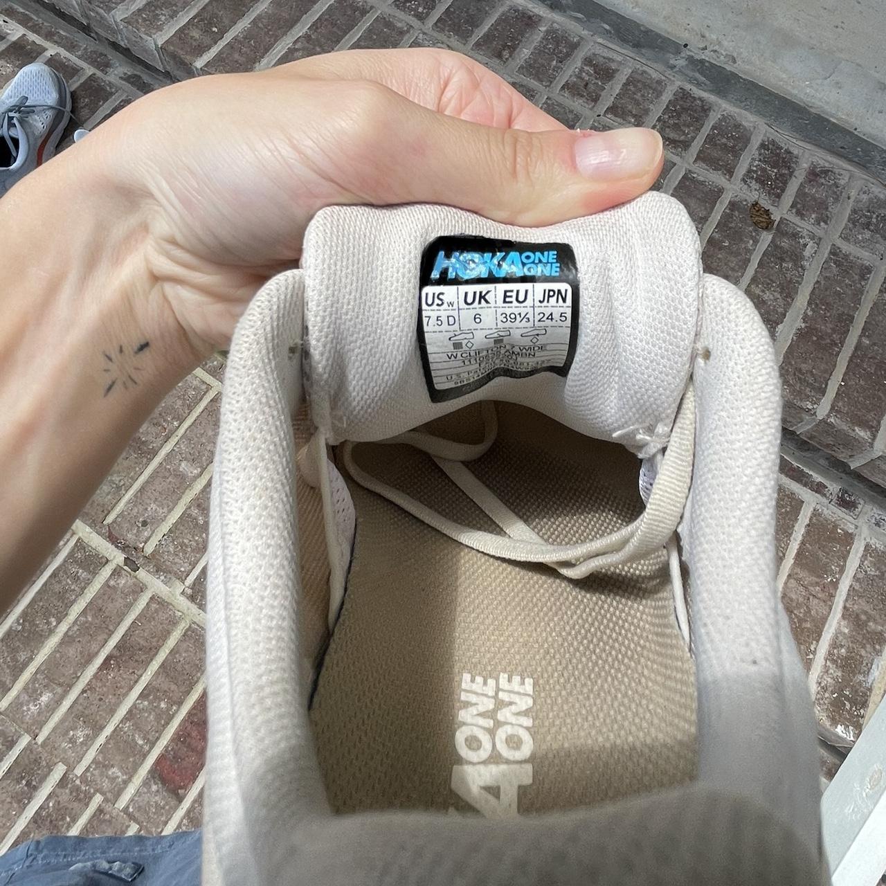 Hoka One One Women's Cream Trainers | Depop