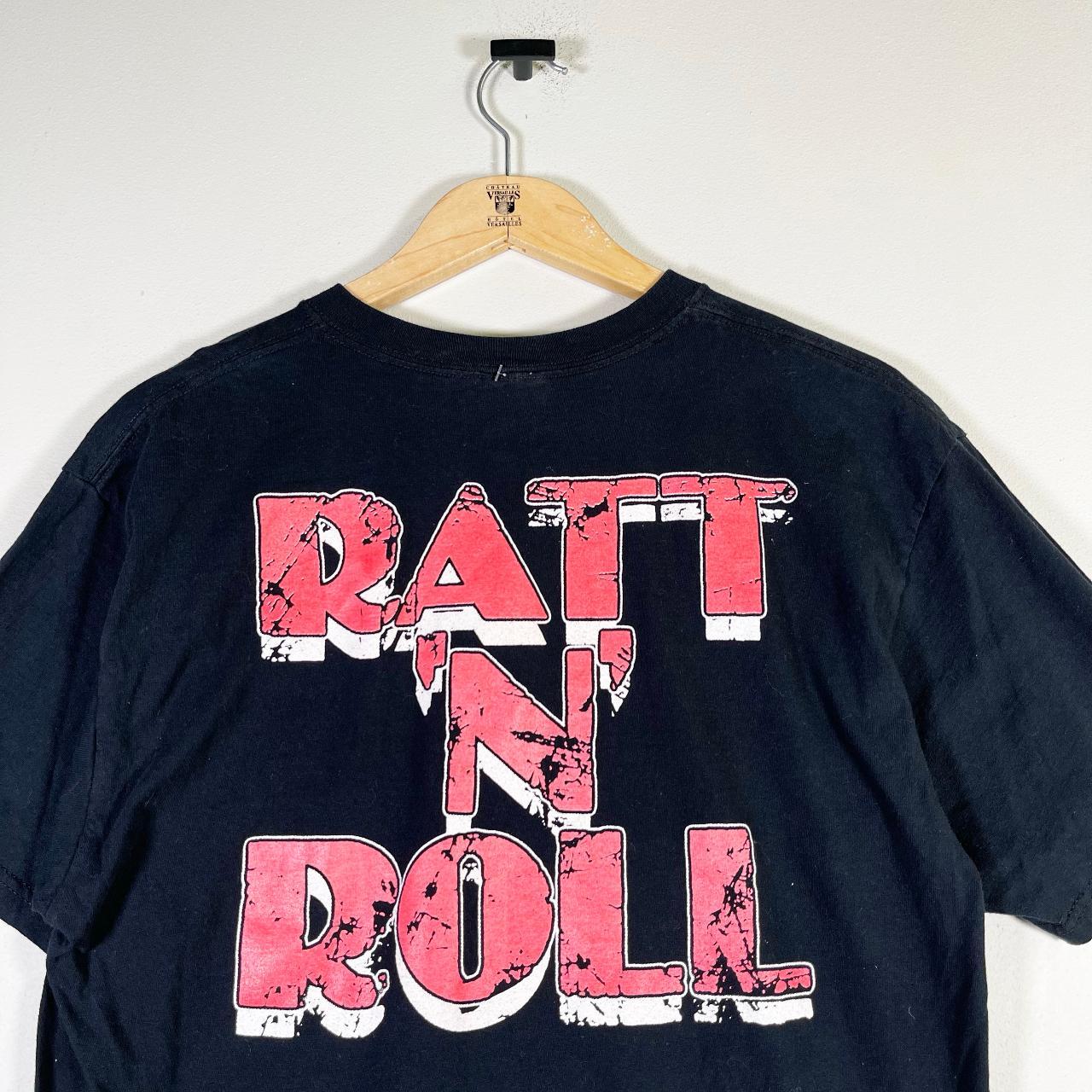 Vintage Ratt Rock and Roll Band Tee Condition: - In... - Depop