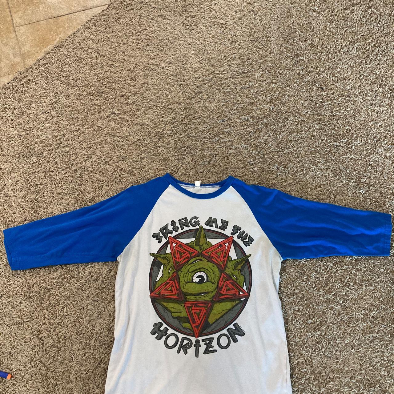 vintage bring me the horizon bmth neon cartoon... | Depop