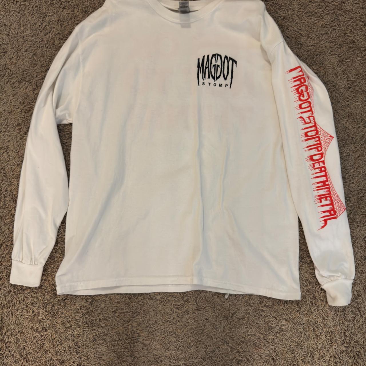 maggot stomp death metal record label long sleeve t... | Depop