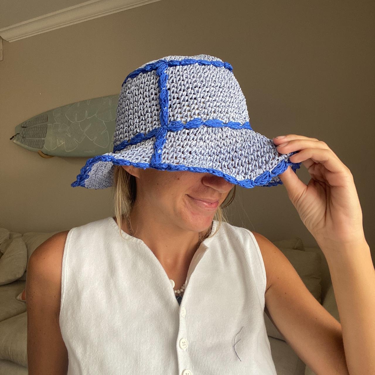 Princess Polly straw blue hat - Depop