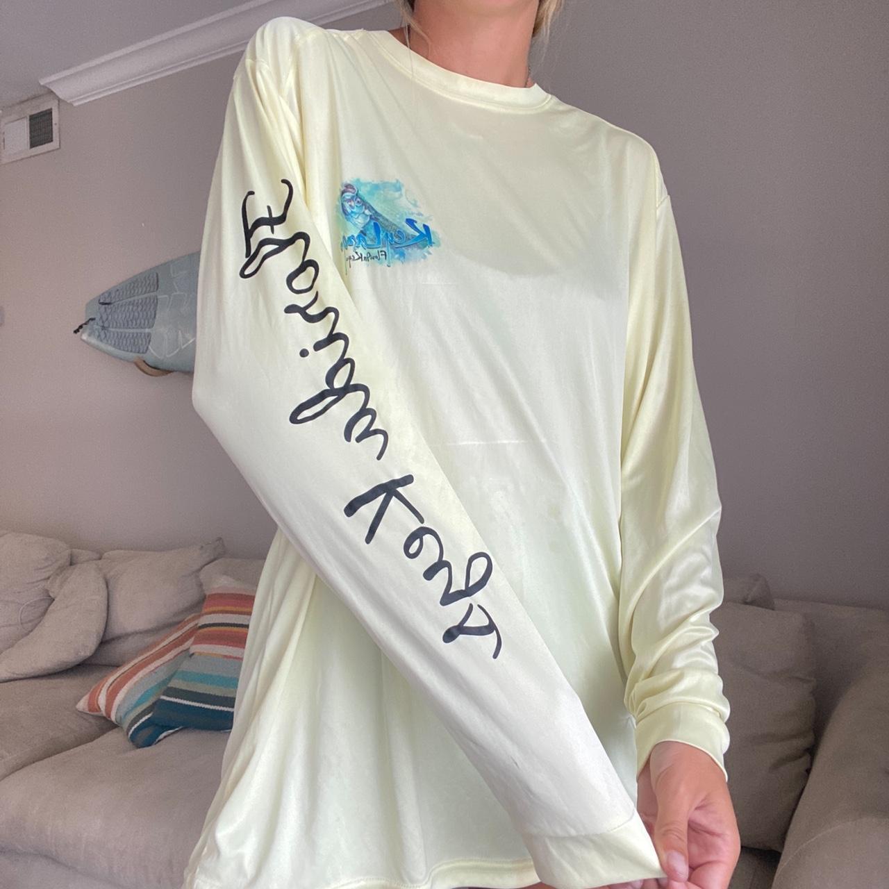 Key largo spf fishing shirt. Flaws as shown. Size large - Depop