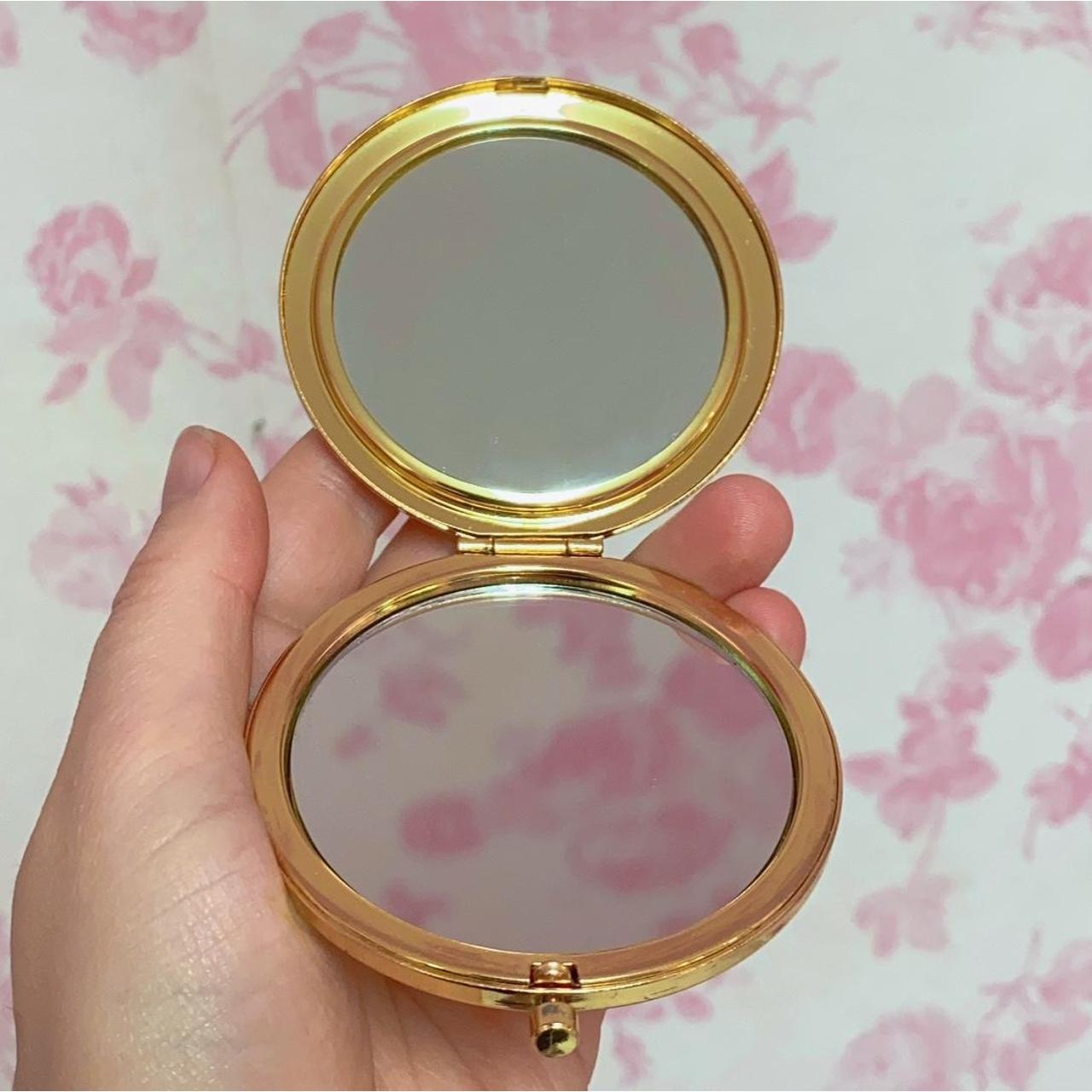 Golden barbie compact from Japan. Features a vintage... - Depop
