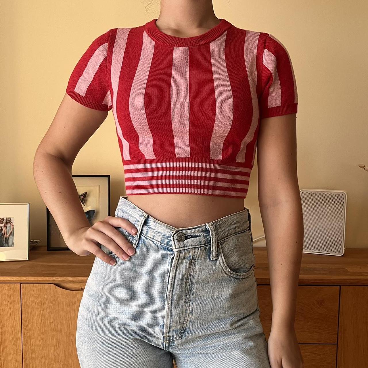 Super cute topshop crop top as seen in the series... - Depop