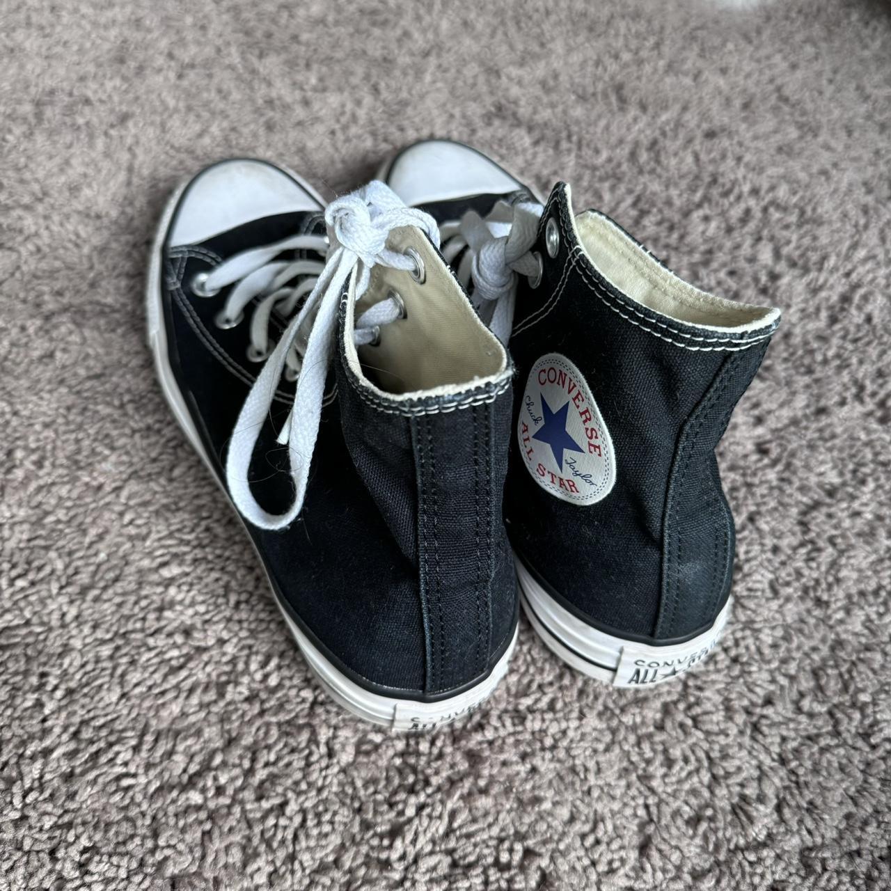 Black high top converse Light scuff marks... - Depop