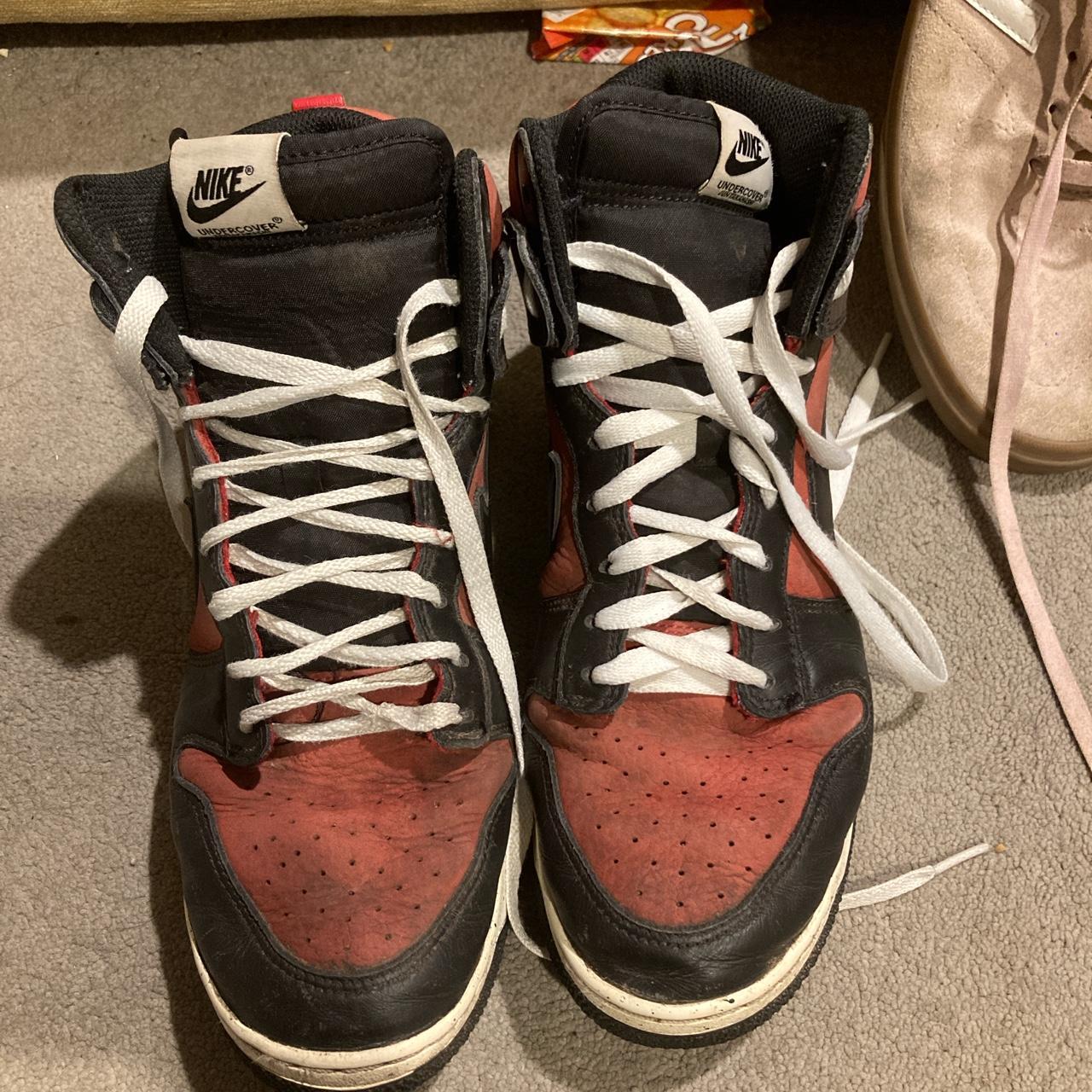 Nike Dunk UBA 77 Red and black Very nice shoe in... - Depop