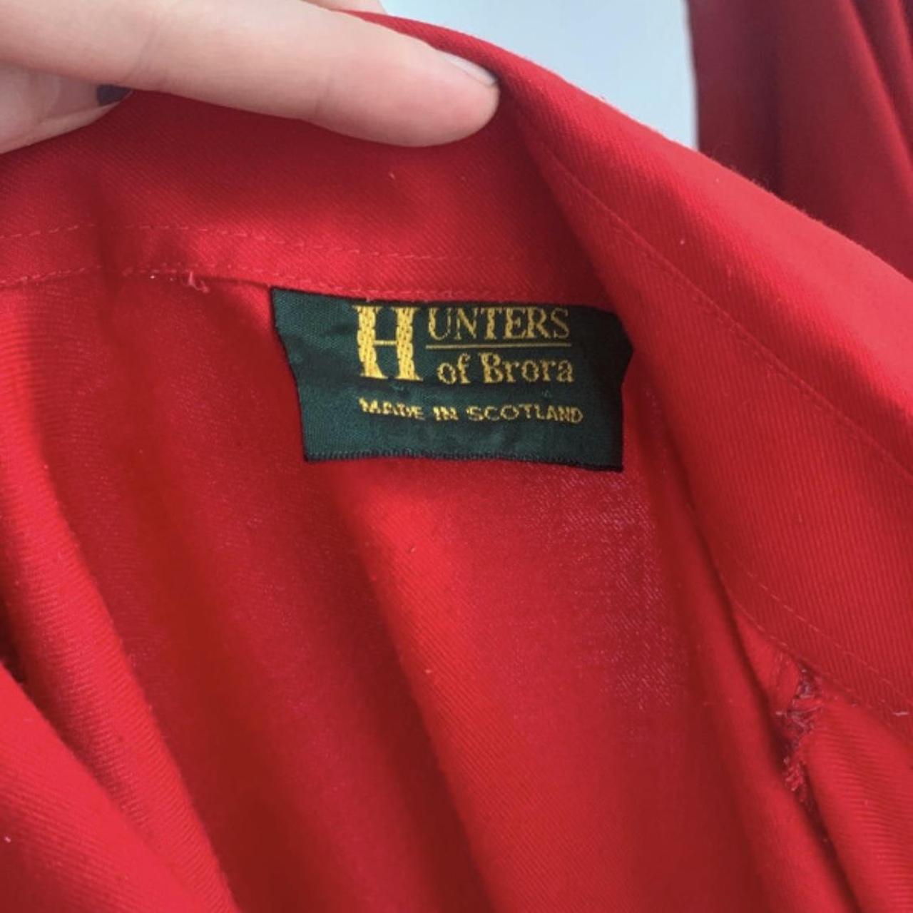 BRIGHT RED BUTTON-UP SHIRT GORGEOUS VINTAGE, GREAT... - Depop