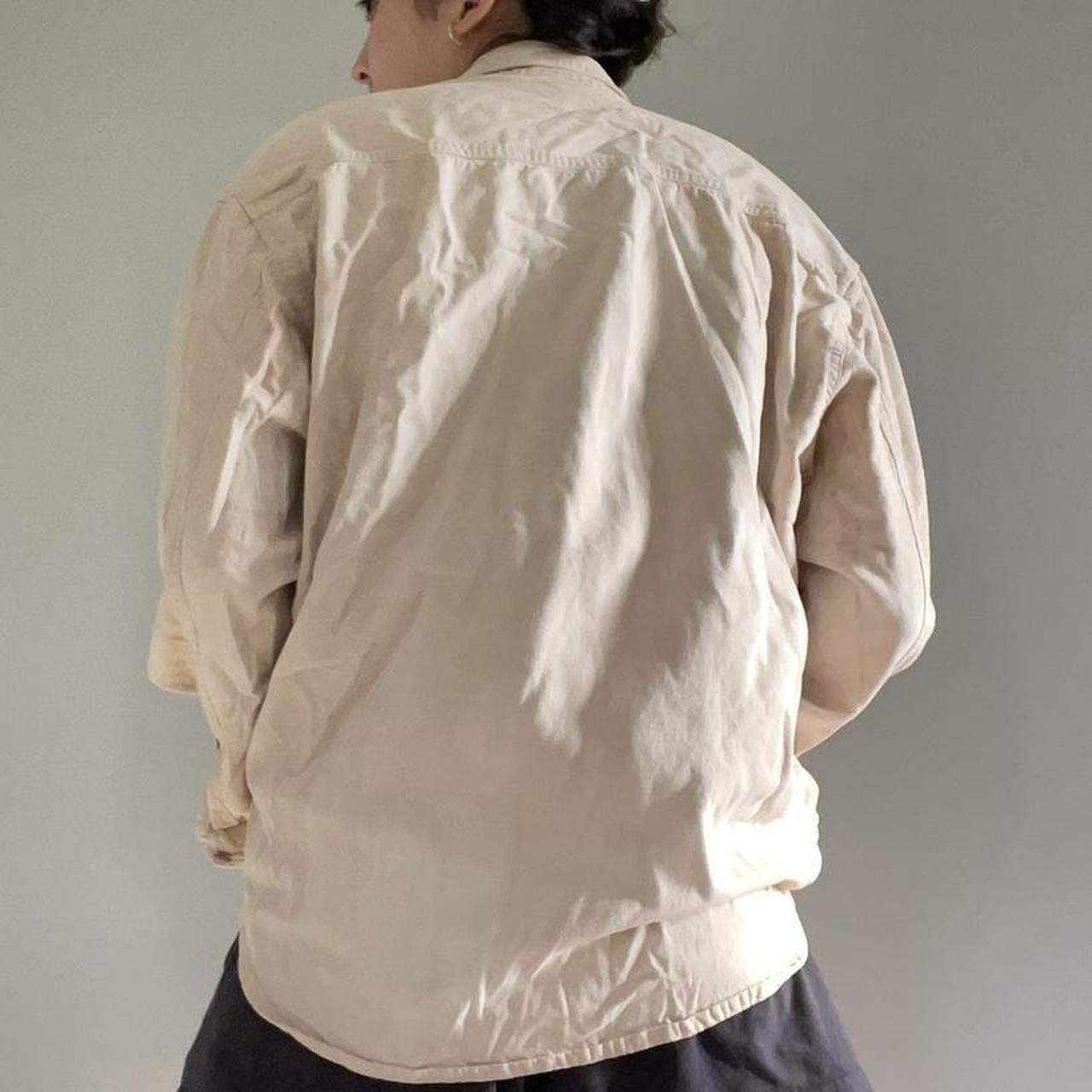 Tan denim jacket cute layering piece, has some... - Depop