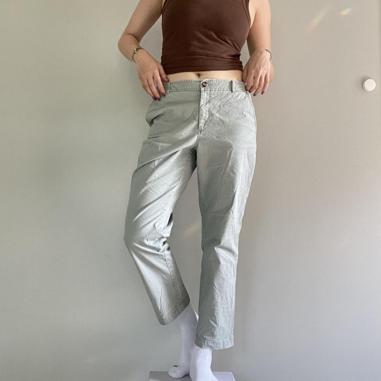 ll bean khaki light green work pants “Favorite fit”... - Depop