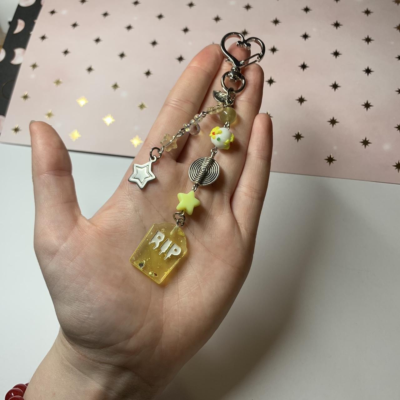 Tombstone yellow themed keychain / purse charm!... - Depop