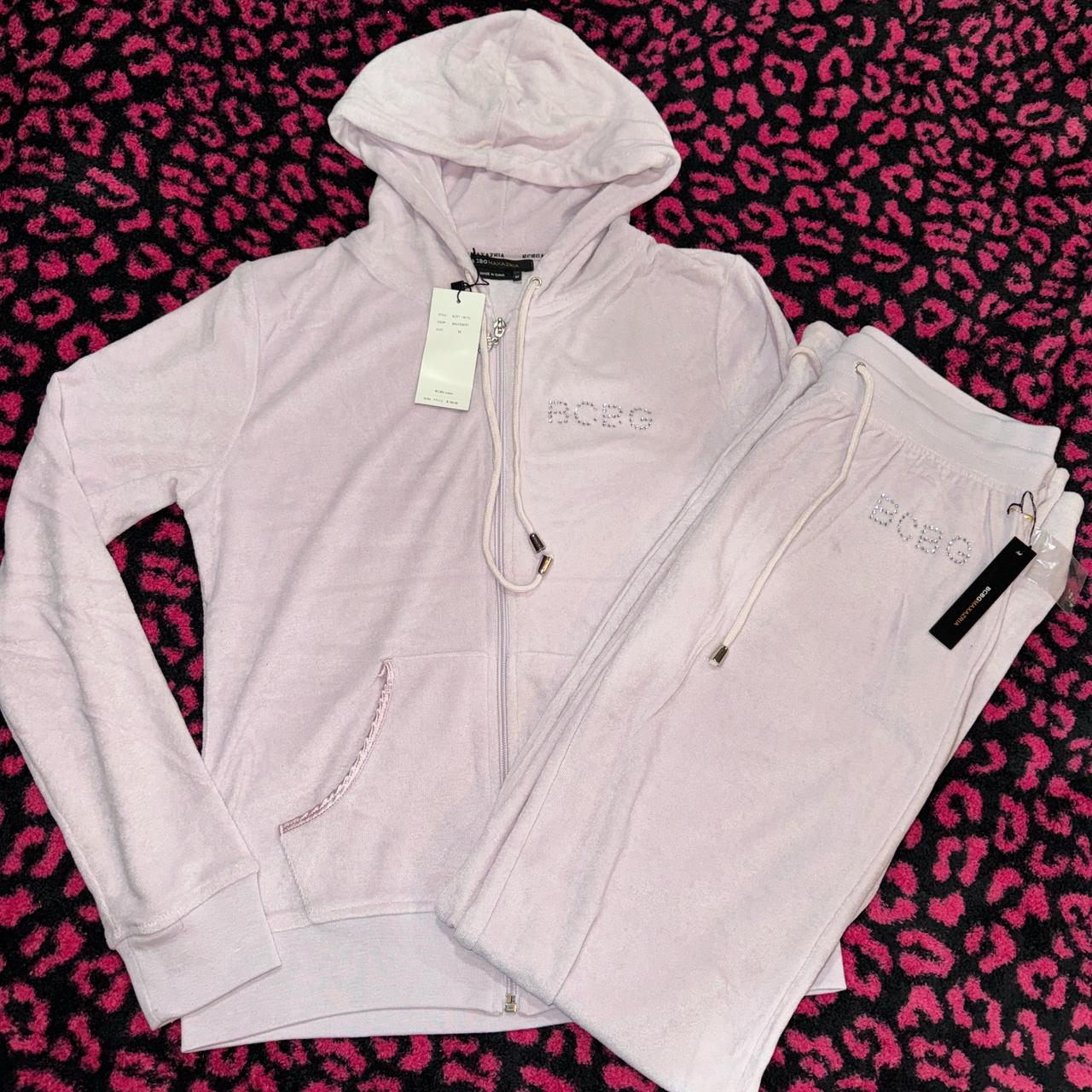 bcbg maxazria MUAVE MIST/ light pink tracksuit... | Depop