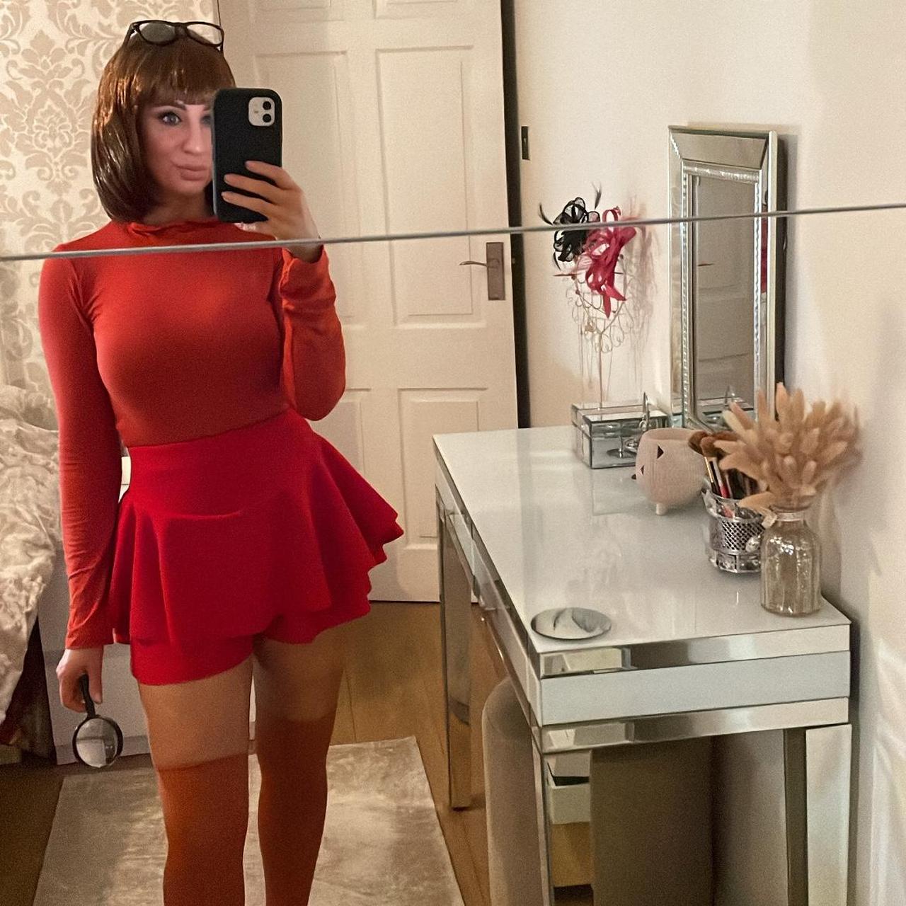 Velma fancy dress Includes - skirt size 6, top size... - Depop