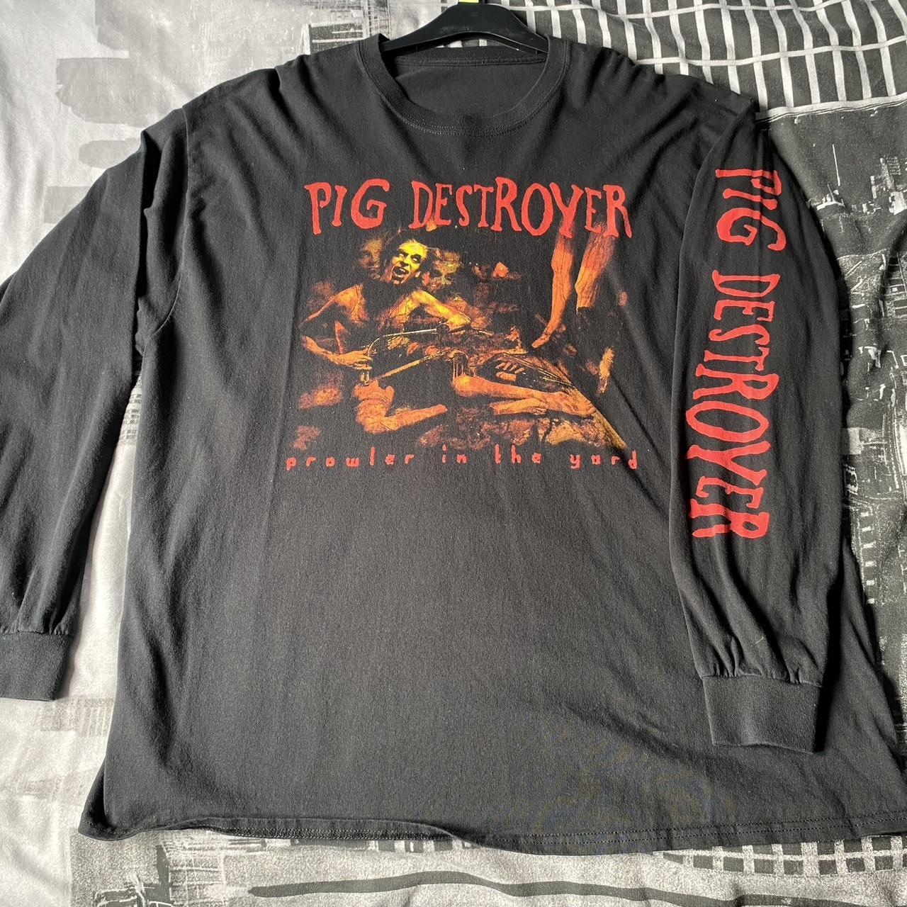 Pig Destroyer prowler in the yard front, sleeve and... - Depop