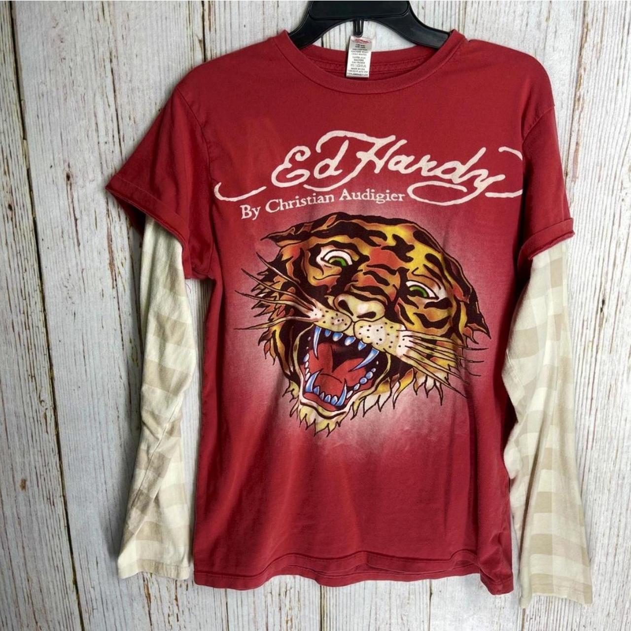 Rare Ed Hardy Longsleeve - Depop