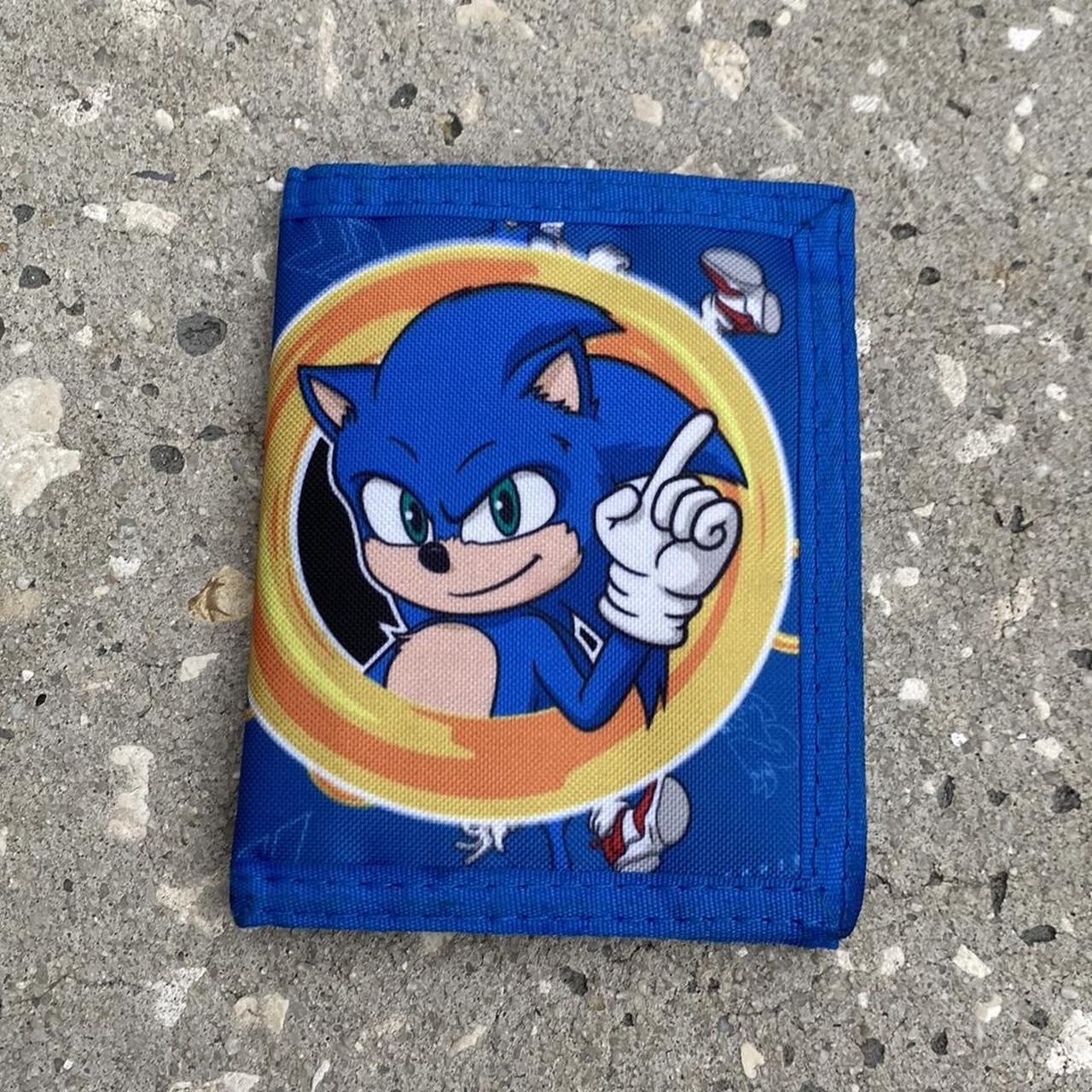 Sonic 2 The Hedgehog Trifold Wallet! Blue Trifold... - Depop