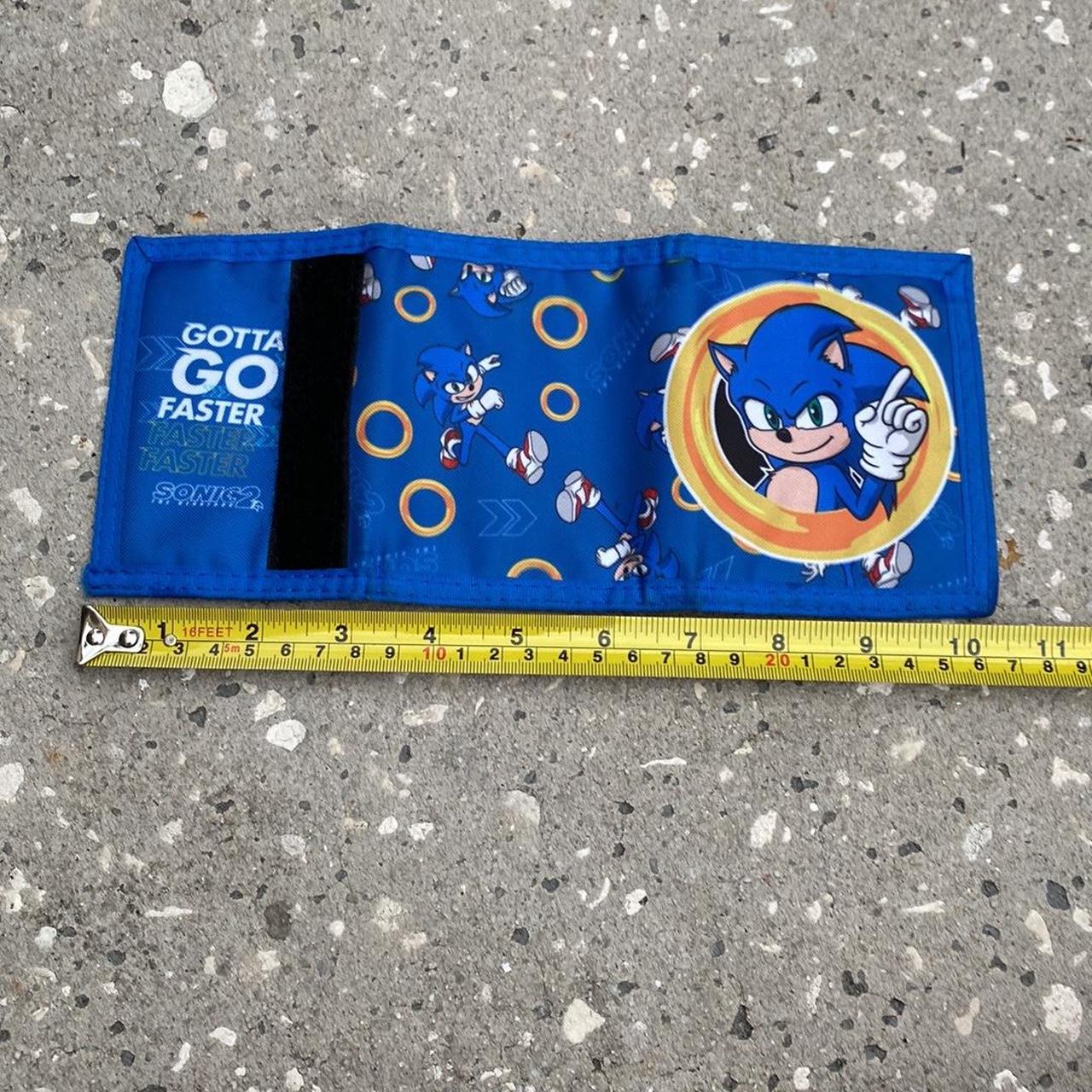 Sonic 2 The Hedgehog Trifold Wallet! Blue Trifold... - Depop