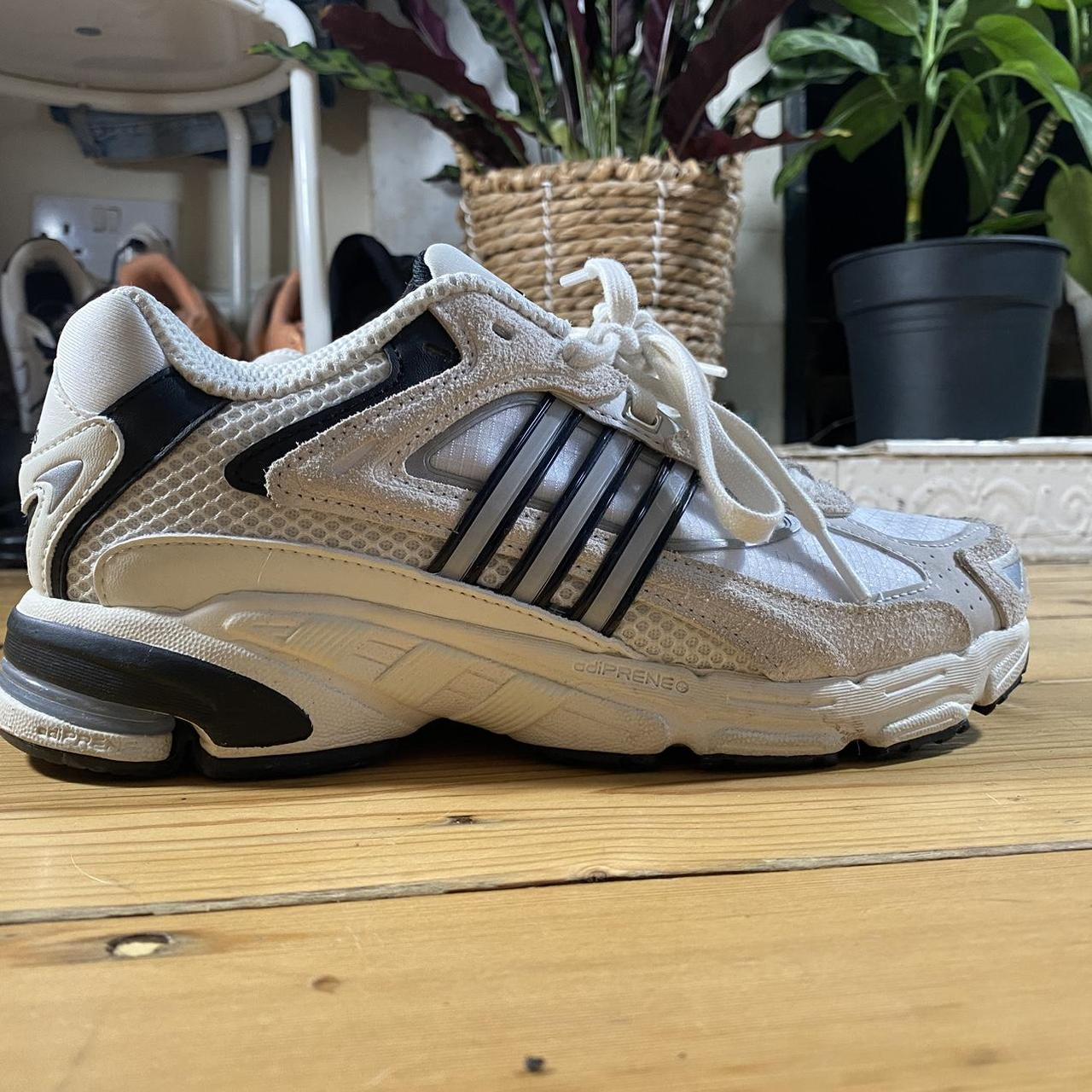 Adidas adiprene cream / white / black Uk 5.5... - Depop