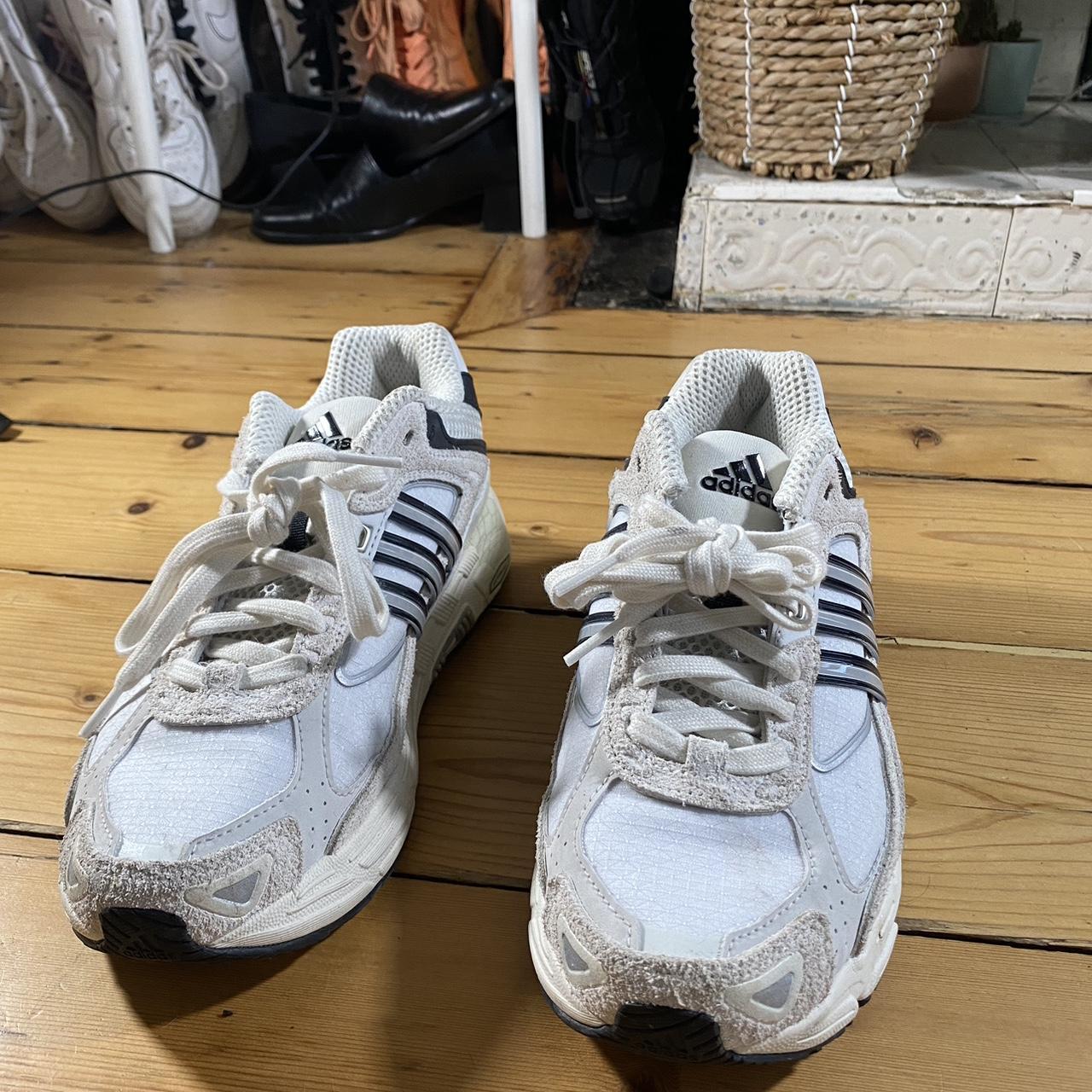 Adidas adiprene cream / white / black Uk 5.5... - Depop