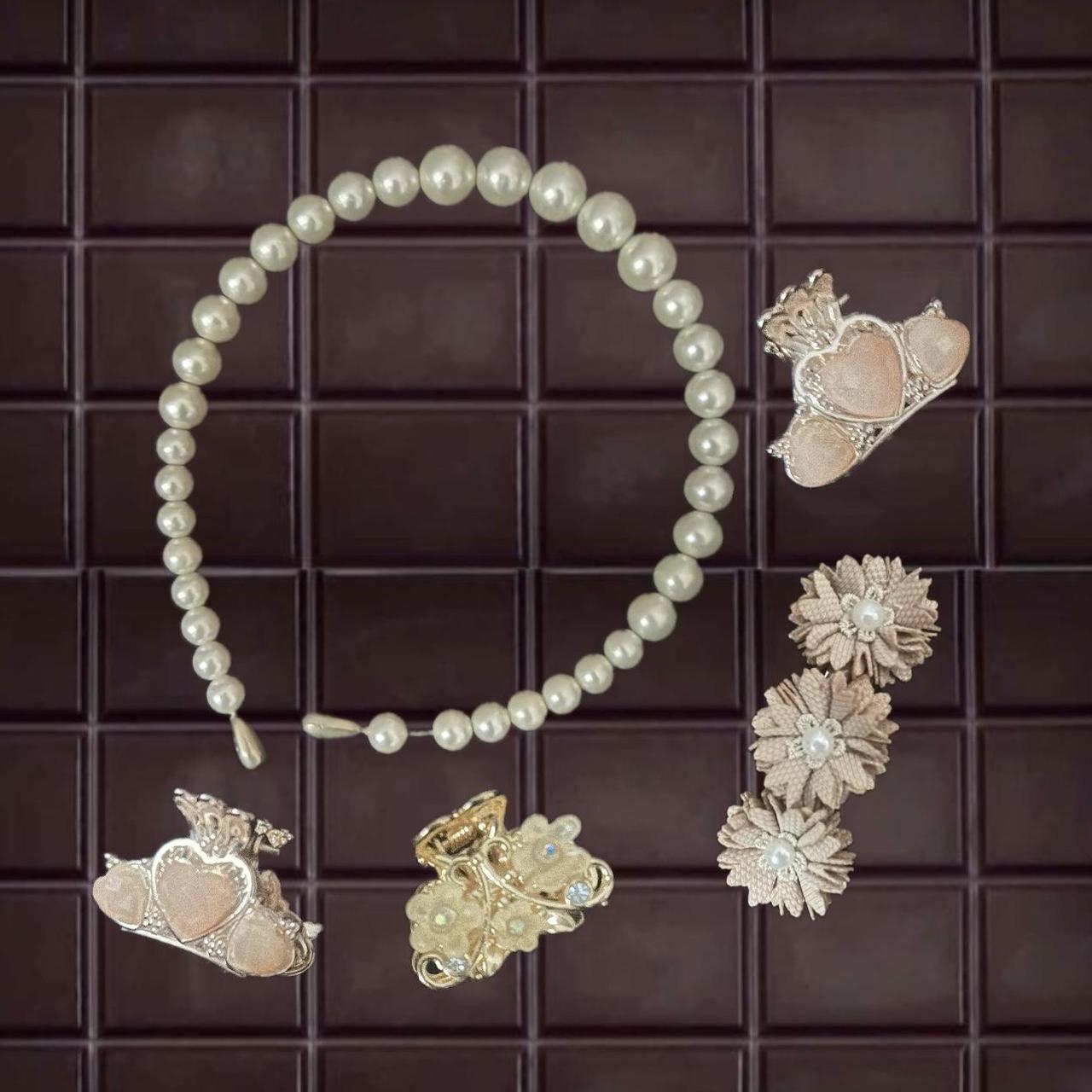 bundle of 5 hime gyaru hair accessories what you... - Depop