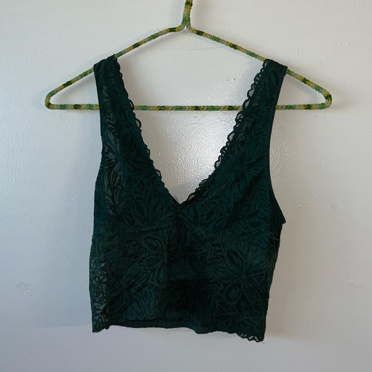 Dark Emerald Green Lace Tank Top Next Day Shipping Depop