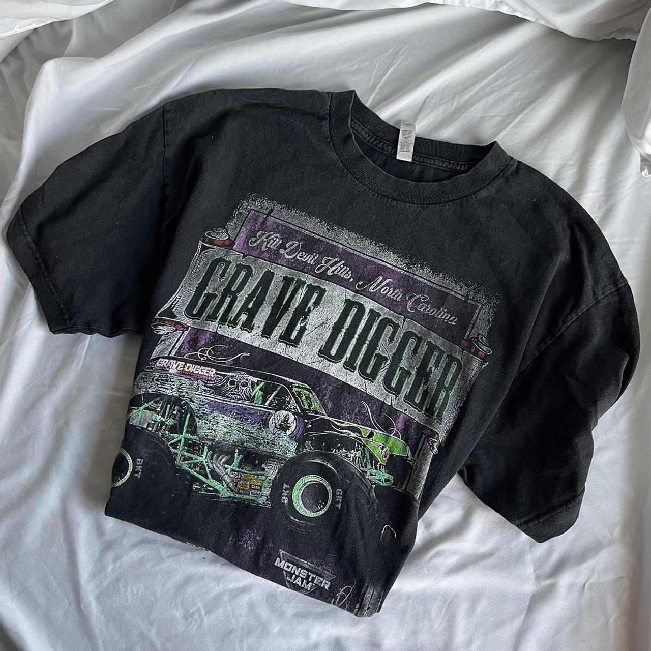 Vintage 00’s Grave Digger T-shirt! #vintage... - Depop