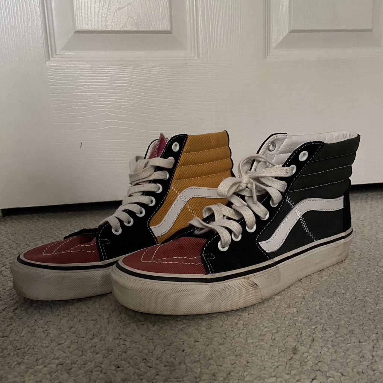 Color block vans sk8 barely worn (there’s still... - Depop