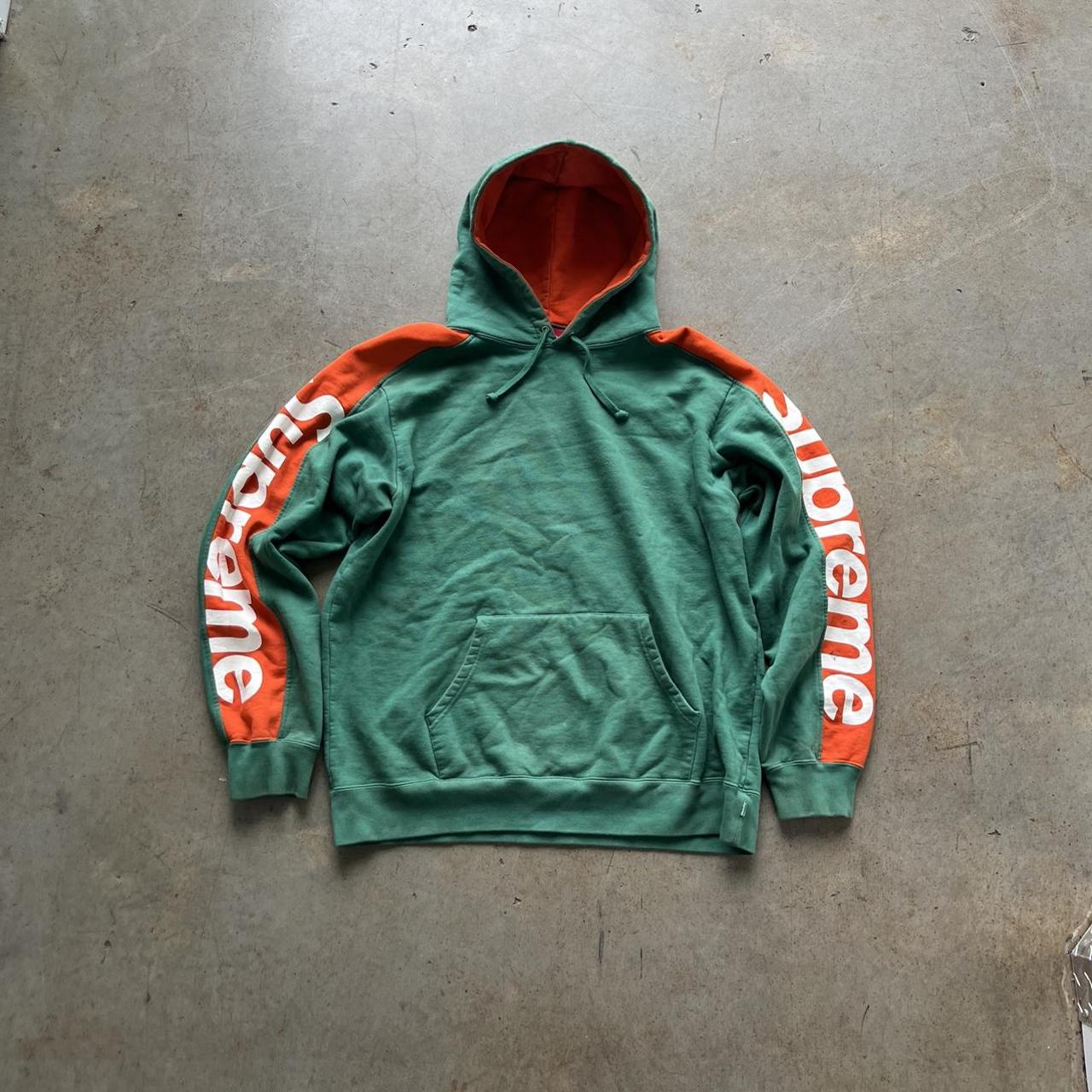 Authentic Supreme spellout hoodie Size XL,... - Depop