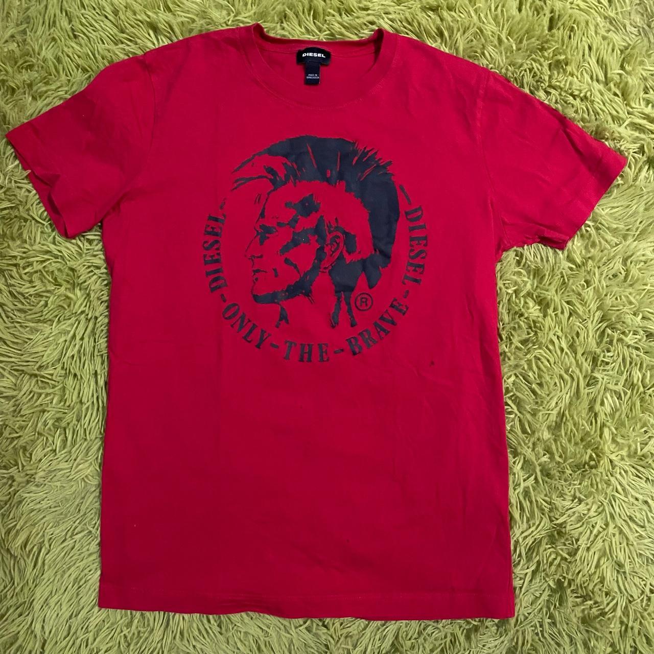 Red Diesel Tee Small Send offers! #diesel... - Depop