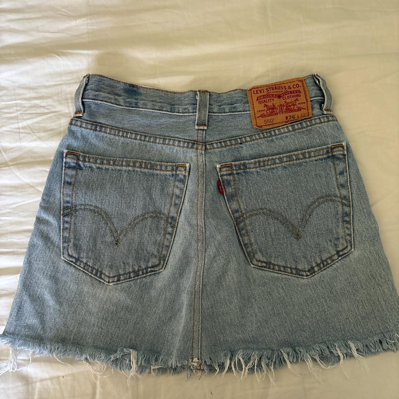 Levis Denim Skirt ๐ Levis 560 Mini Skirt Depop