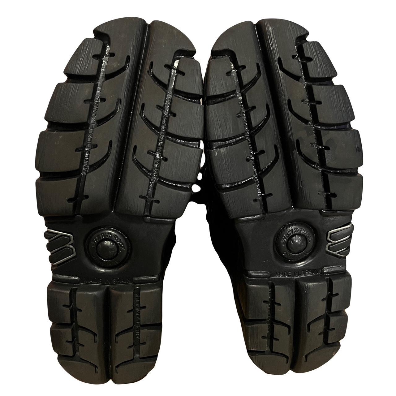 new rock m106 s29 black leather size: mens 9 US /... - Depop