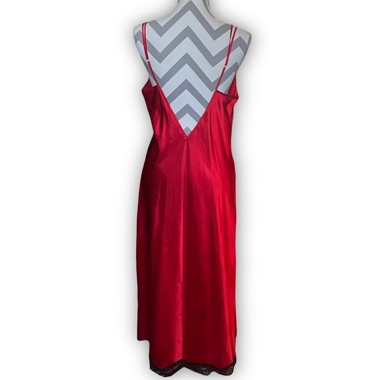 Red and black vampire maxi slip dress This piece is... - Depop