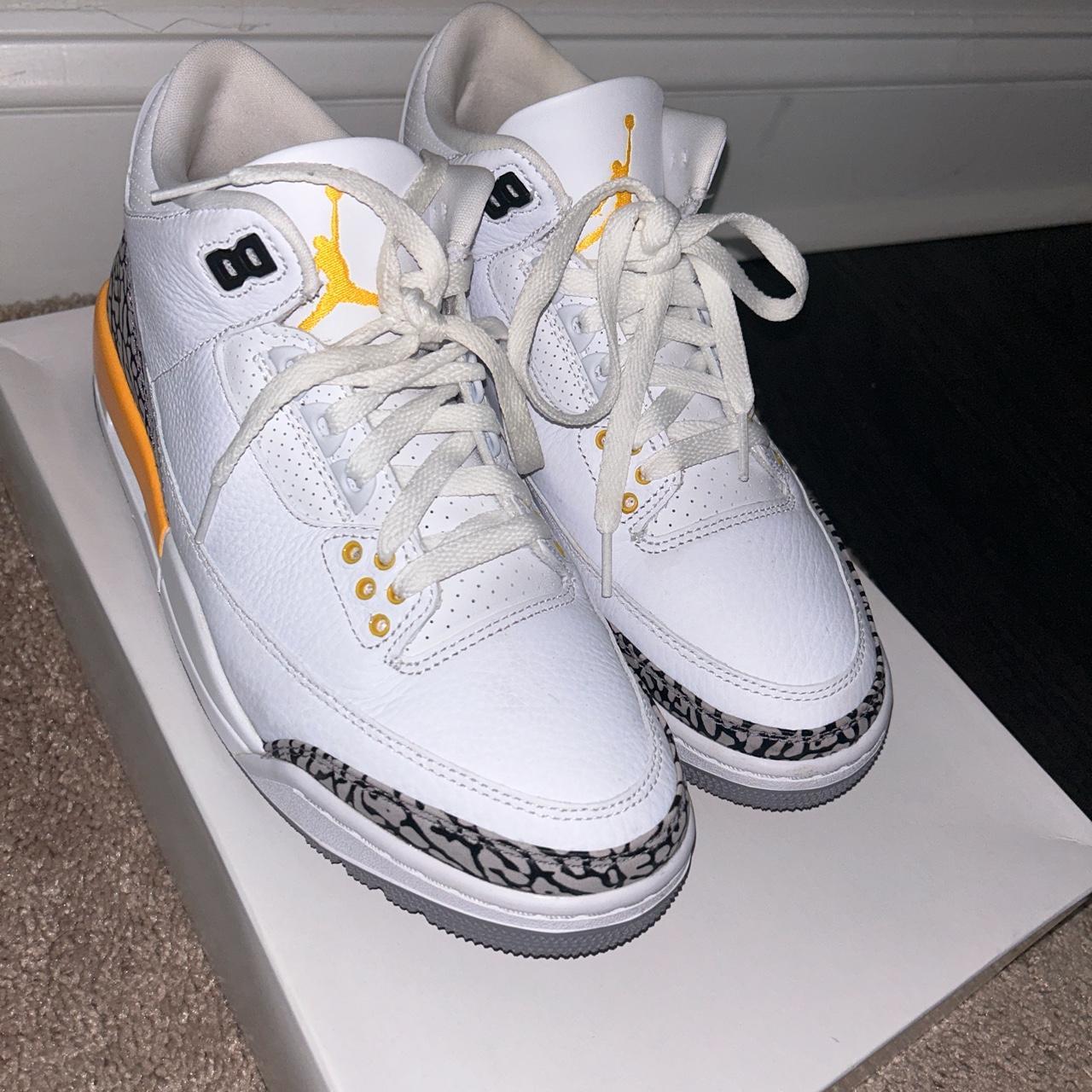 Nike Retro Jordan 3’s, some creasing, clean with no... - Depop