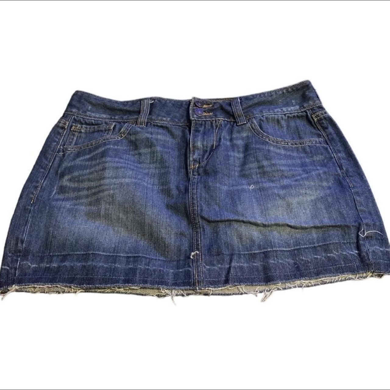 Vintage Old Navy Low Rise Denim Mini Skirt Very Y2k Depop