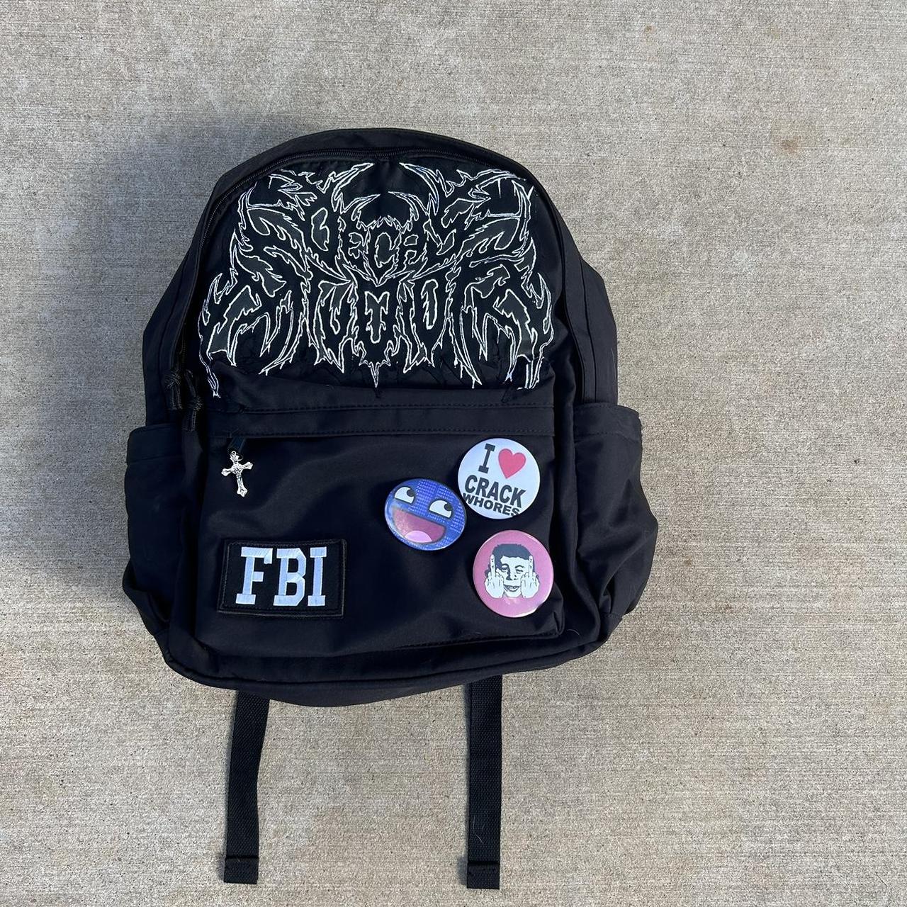 1/1 FBI backpack -embroidered fbi patch... - Depop