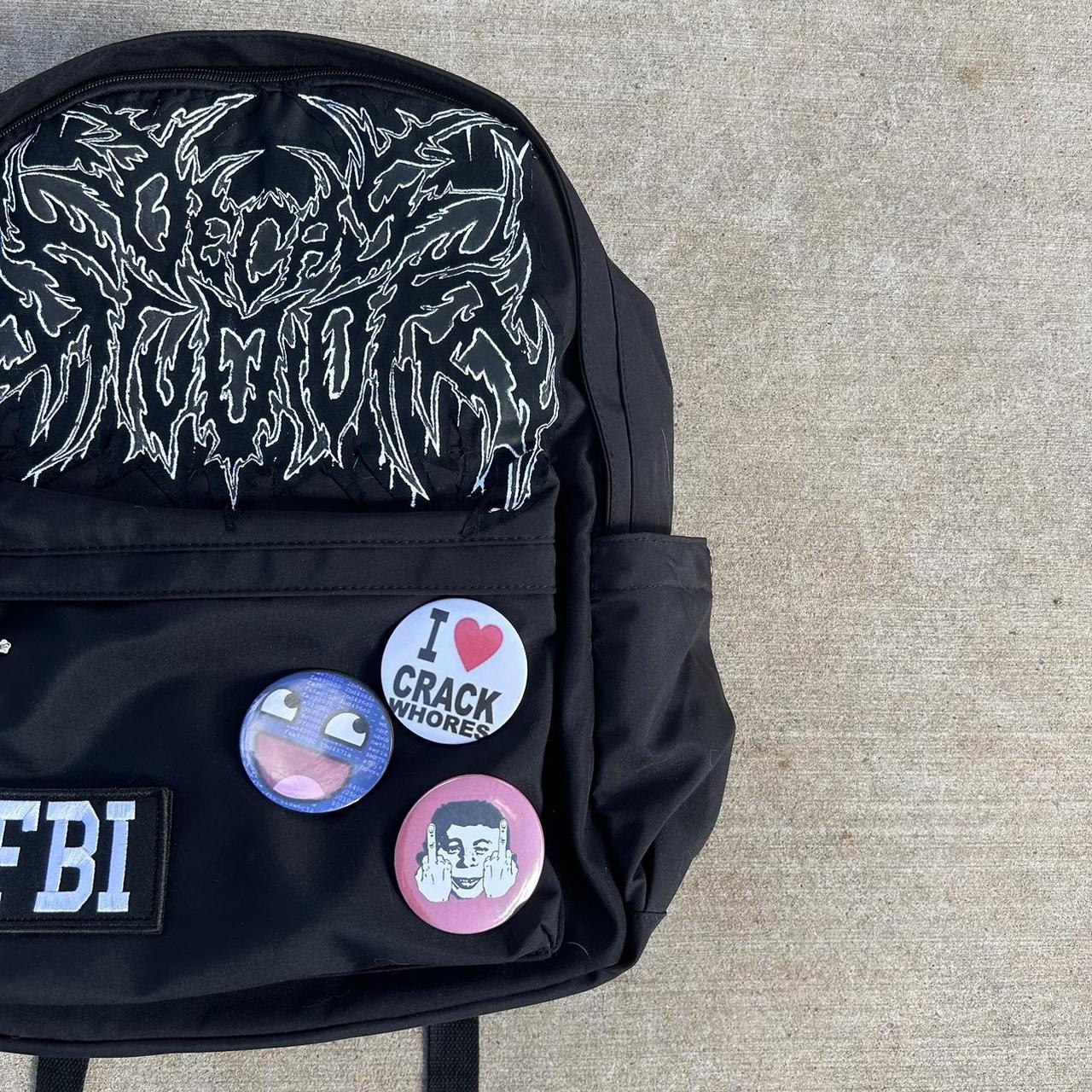 1/1 FBI backpack -embroidered fbi patch... - Depop