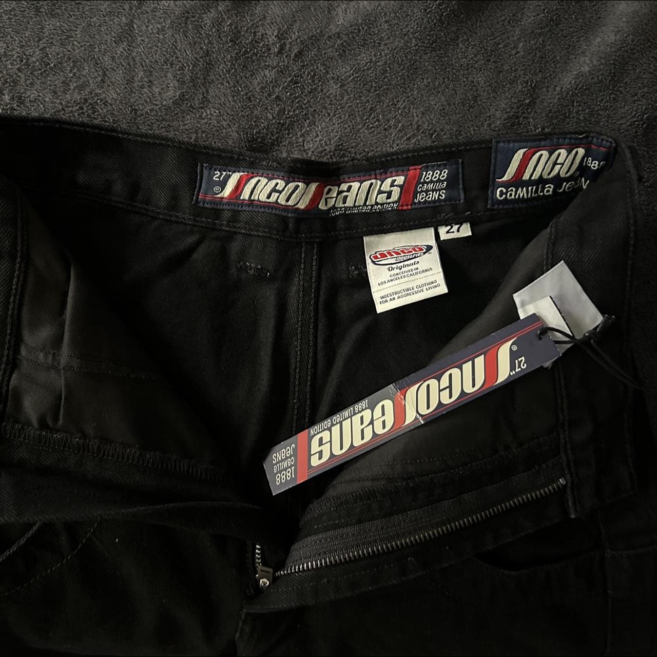 JNCO Jet Black Camilla Jeans, new with tags. Size... - Depop